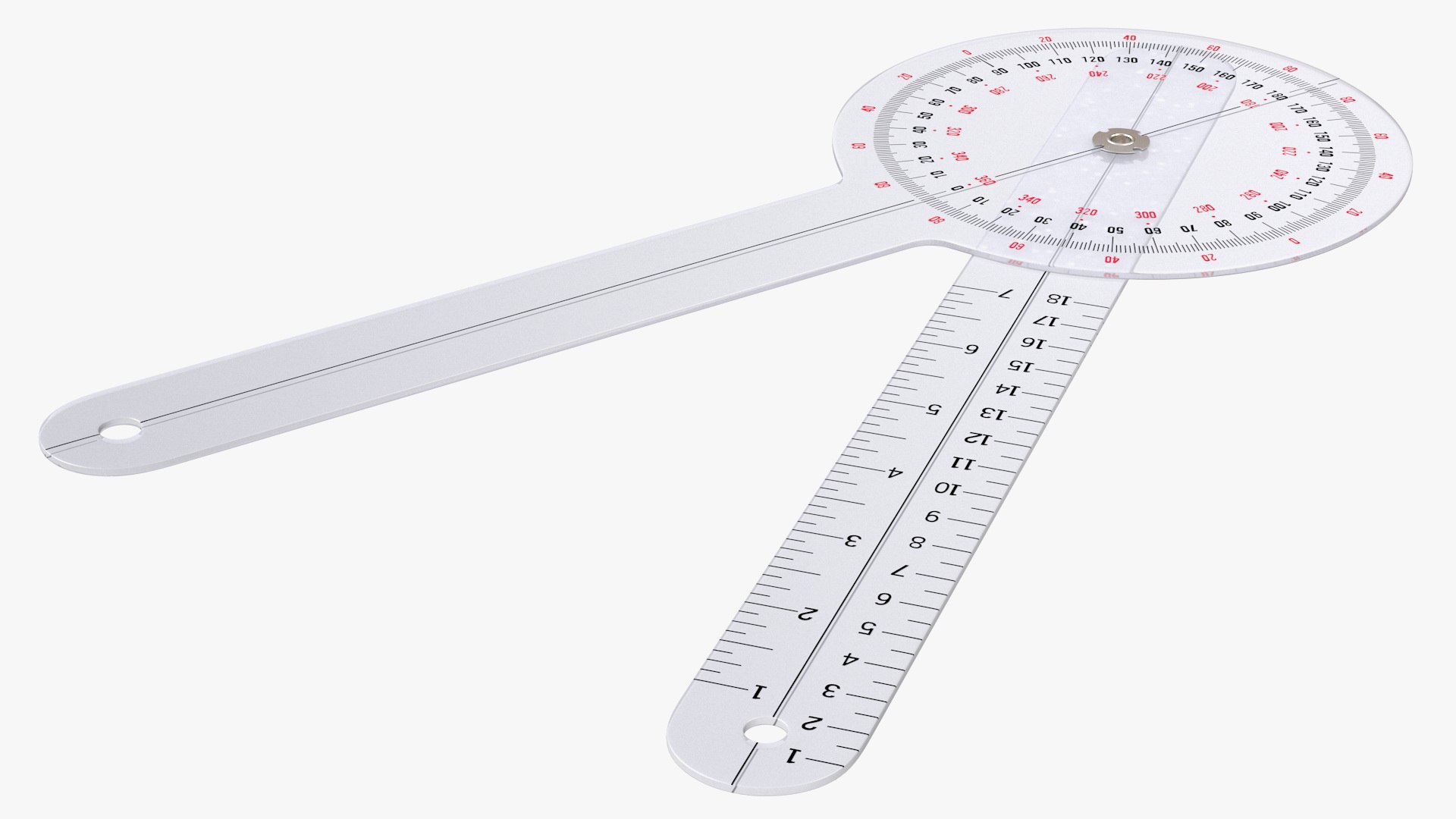 3D transparent plastic goniometer - TurboSquid 1594099