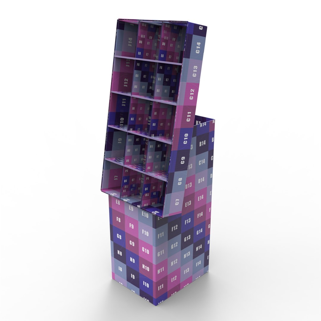3D Point Of Sale Cardboard Display Stand - TurboSquid 2315324