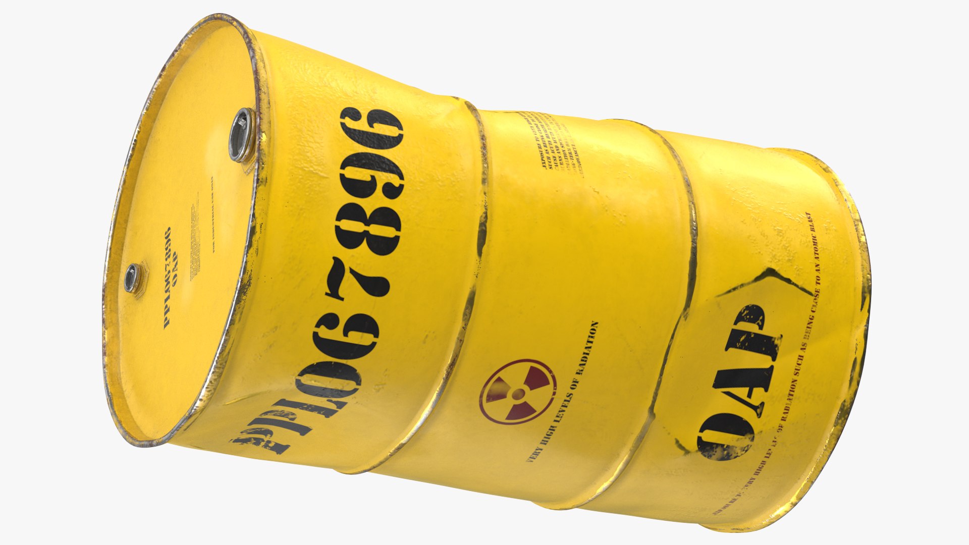 Old Radioactive Waste Barrel 3D Model - TurboSquid 1703670