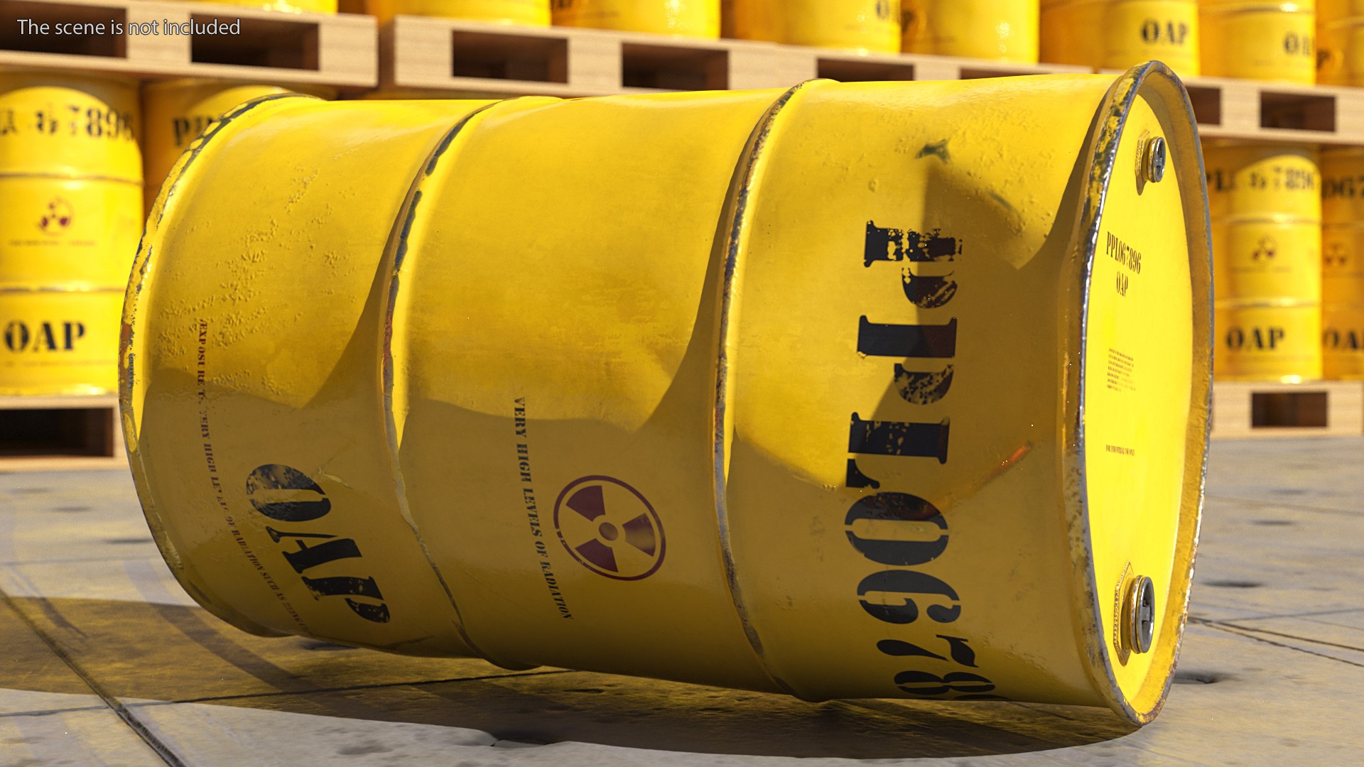 Old Radioactive Waste Barrel 3D Model - TurboSquid 1703670