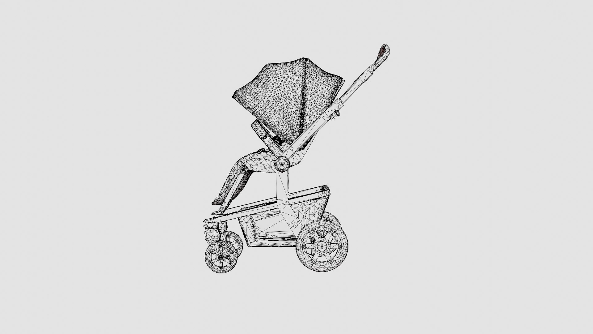Joolz Hub Stroller Grey 3D Model - TurboSquid 2243904