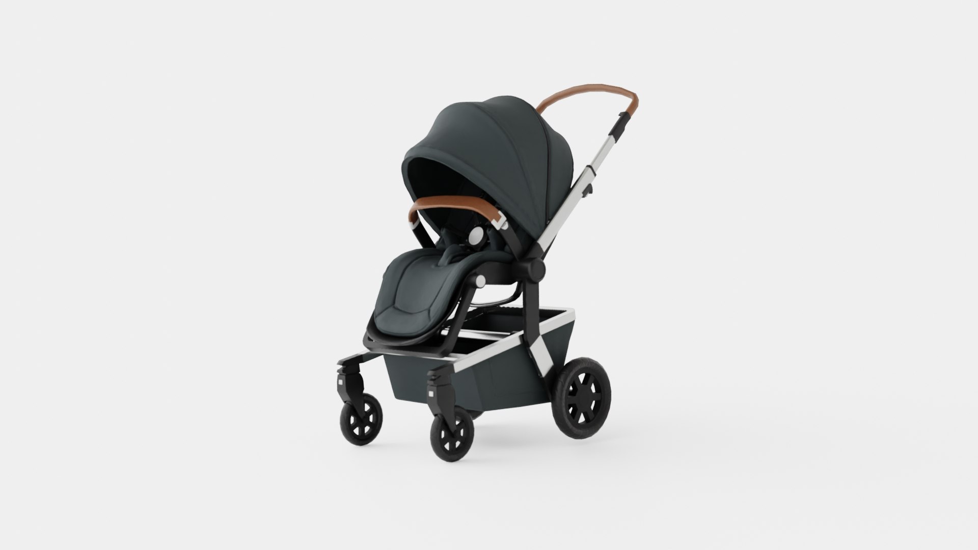Joolz Hub Stroller Grey 3D Model - TurboSquid 2243904
