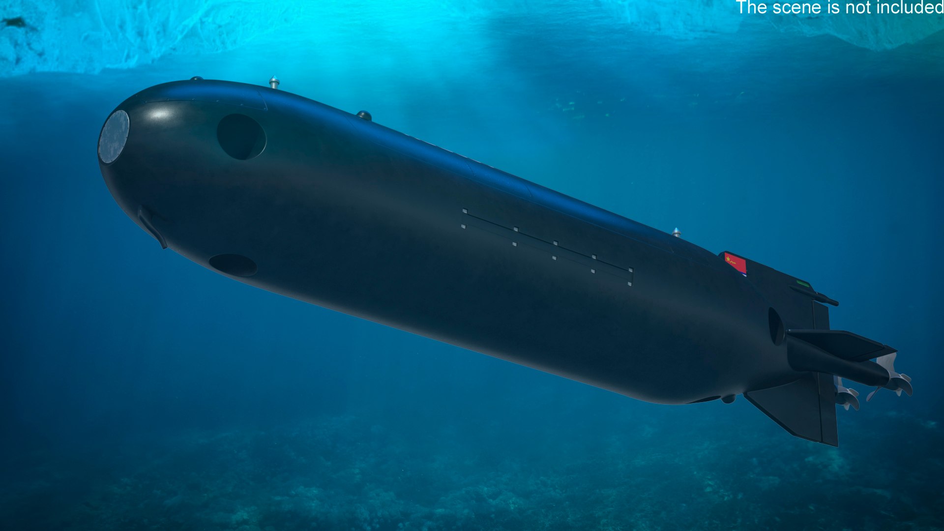 3D Model Chinese Submarine Drone HSU 001 Rigged For Maya - TurboSquid ...