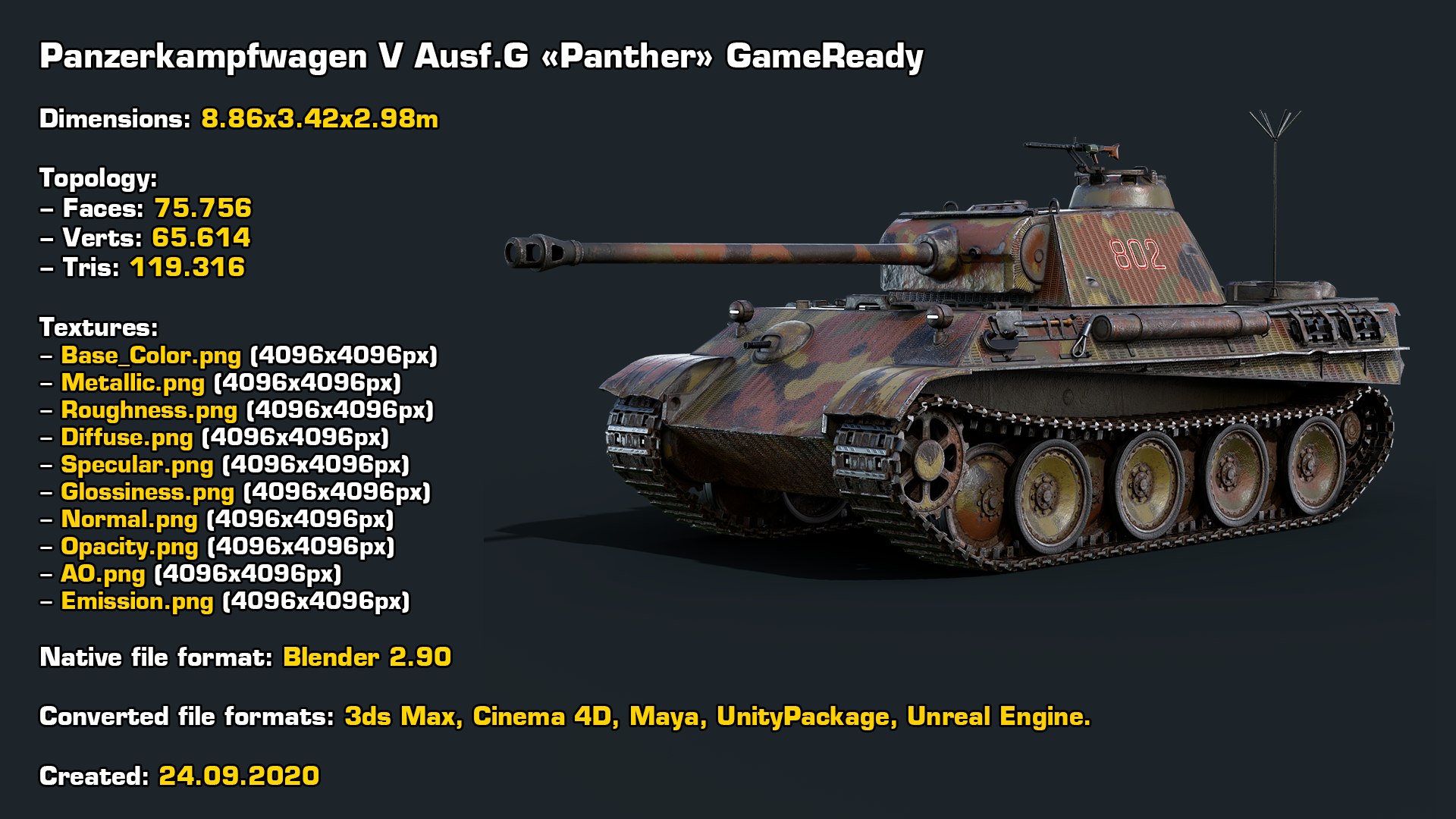 3D WW2 German Tank Collection 01 Model - TurboSquid 2138320