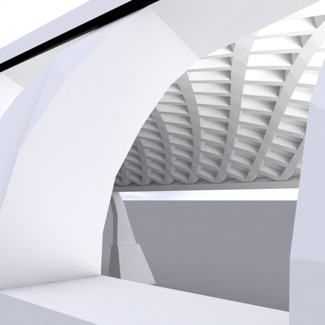 3d Model Hangar 3 White