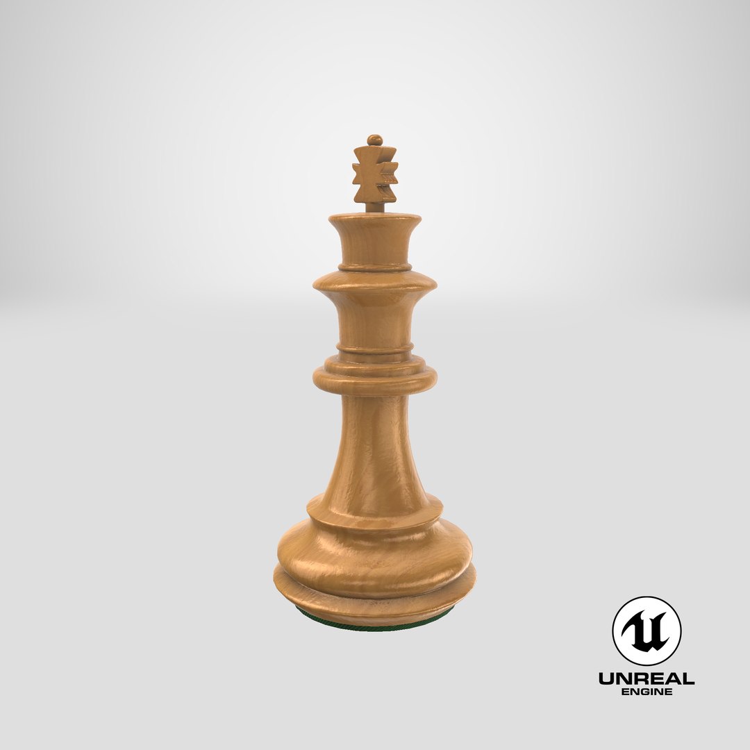 Wooden Chess King 3D Model - TurboSquid 1344687