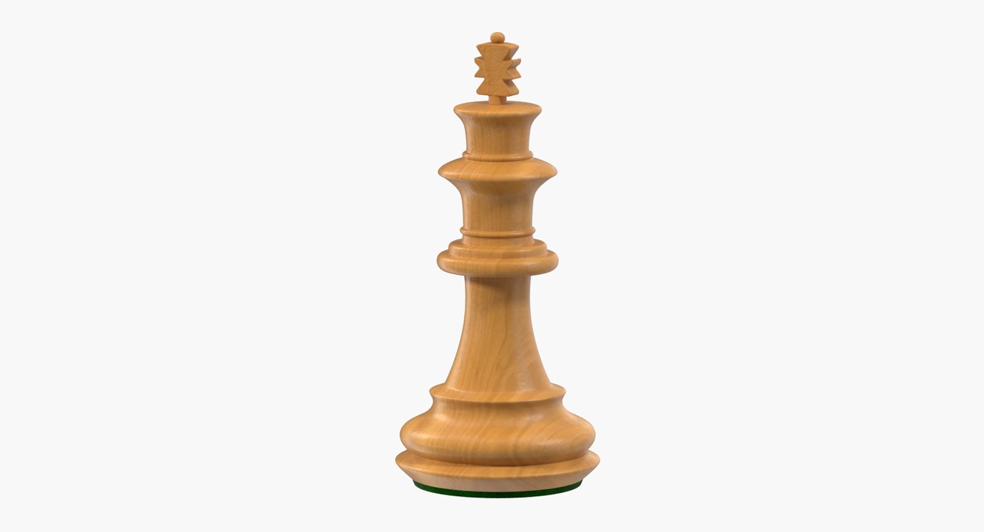 Wooden chess king 3D model - TurboSquid 1344687