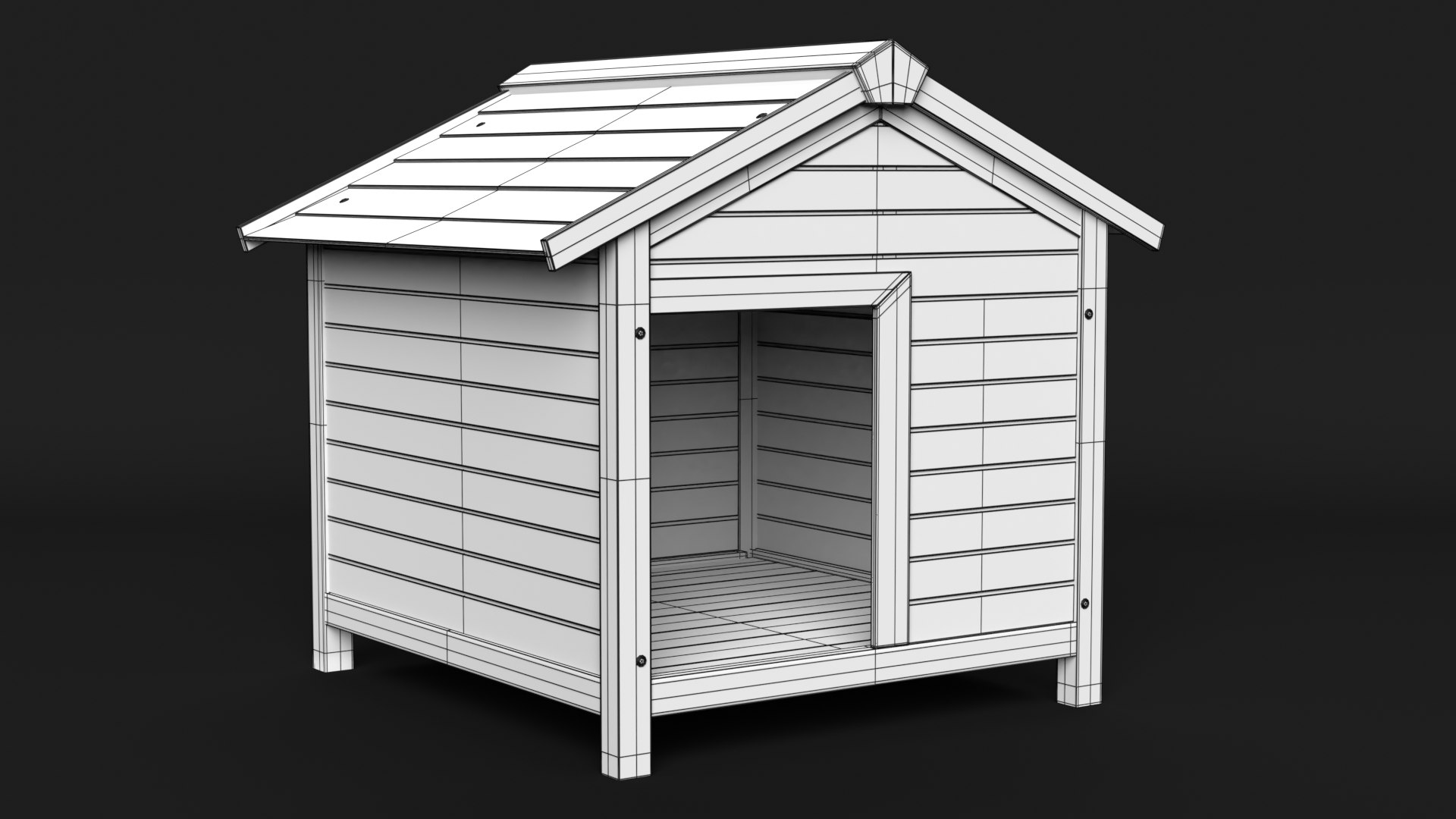 3D Dog House - TurboSquid 1683711