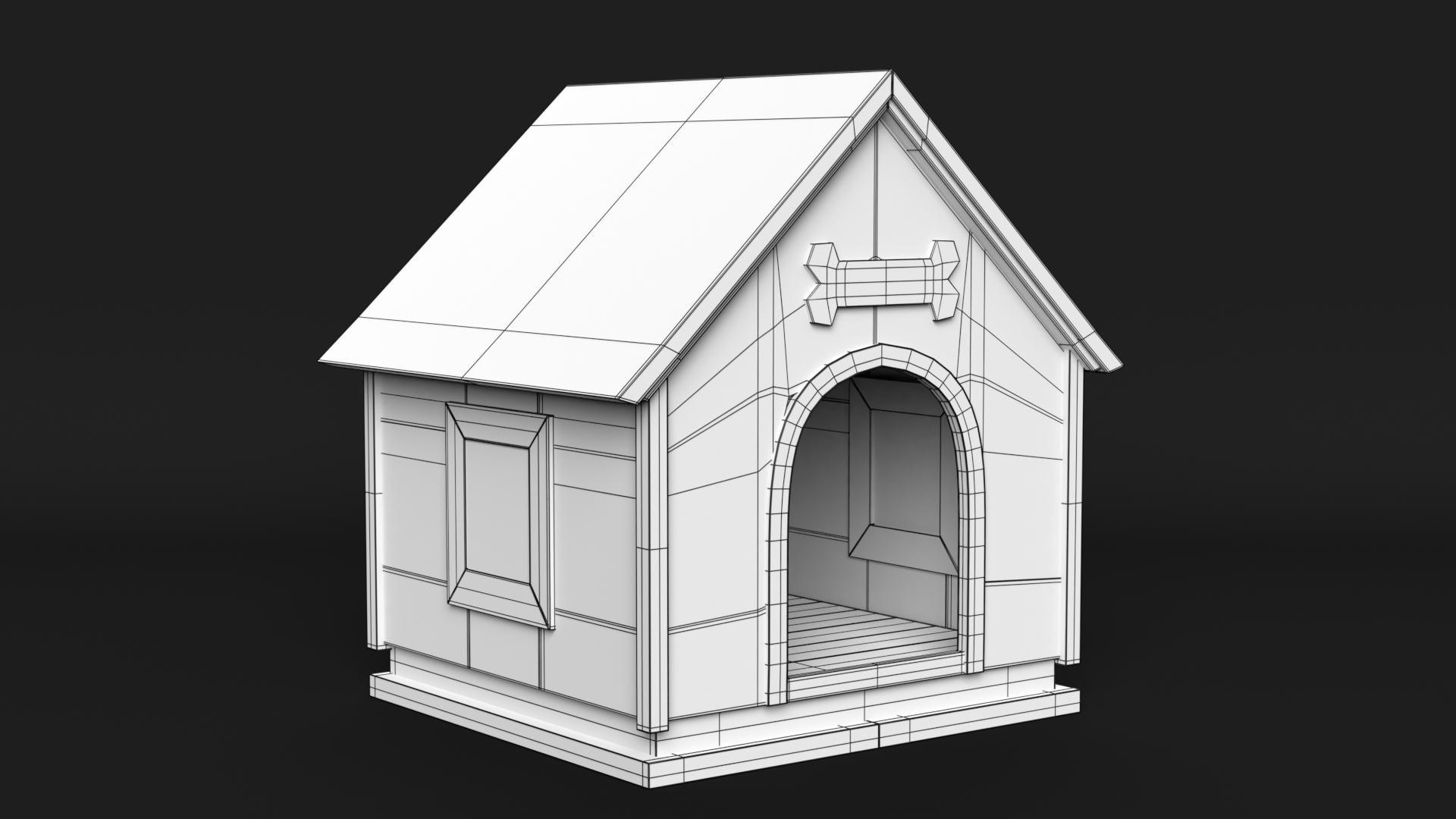 3D dog house - TurboSquid 1683711