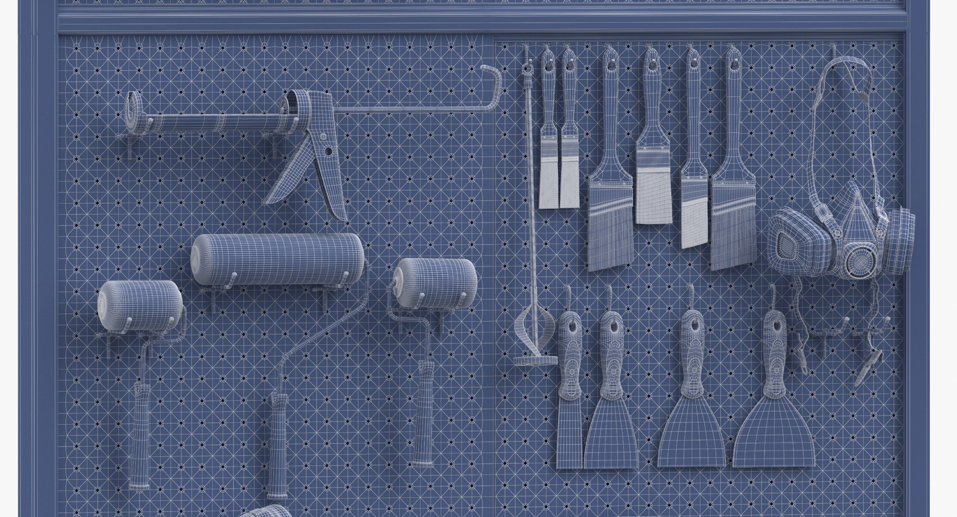 Paint Tool Wall Clean And Dirty 3D Model - TurboSquid 2250205