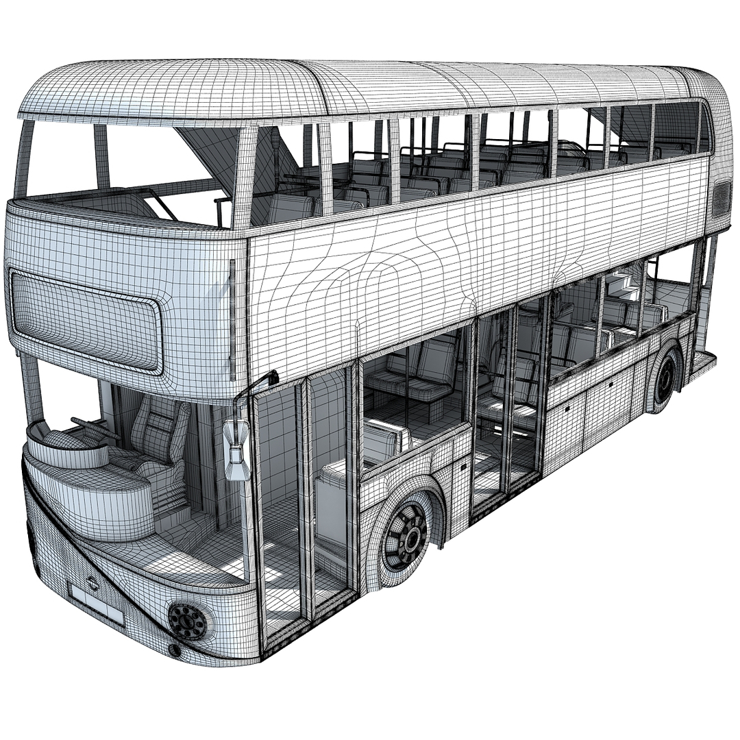3d london bus model