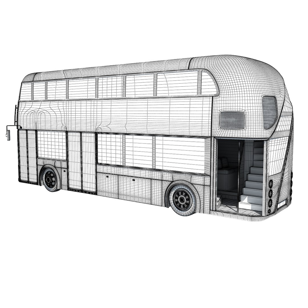 3d london bus model