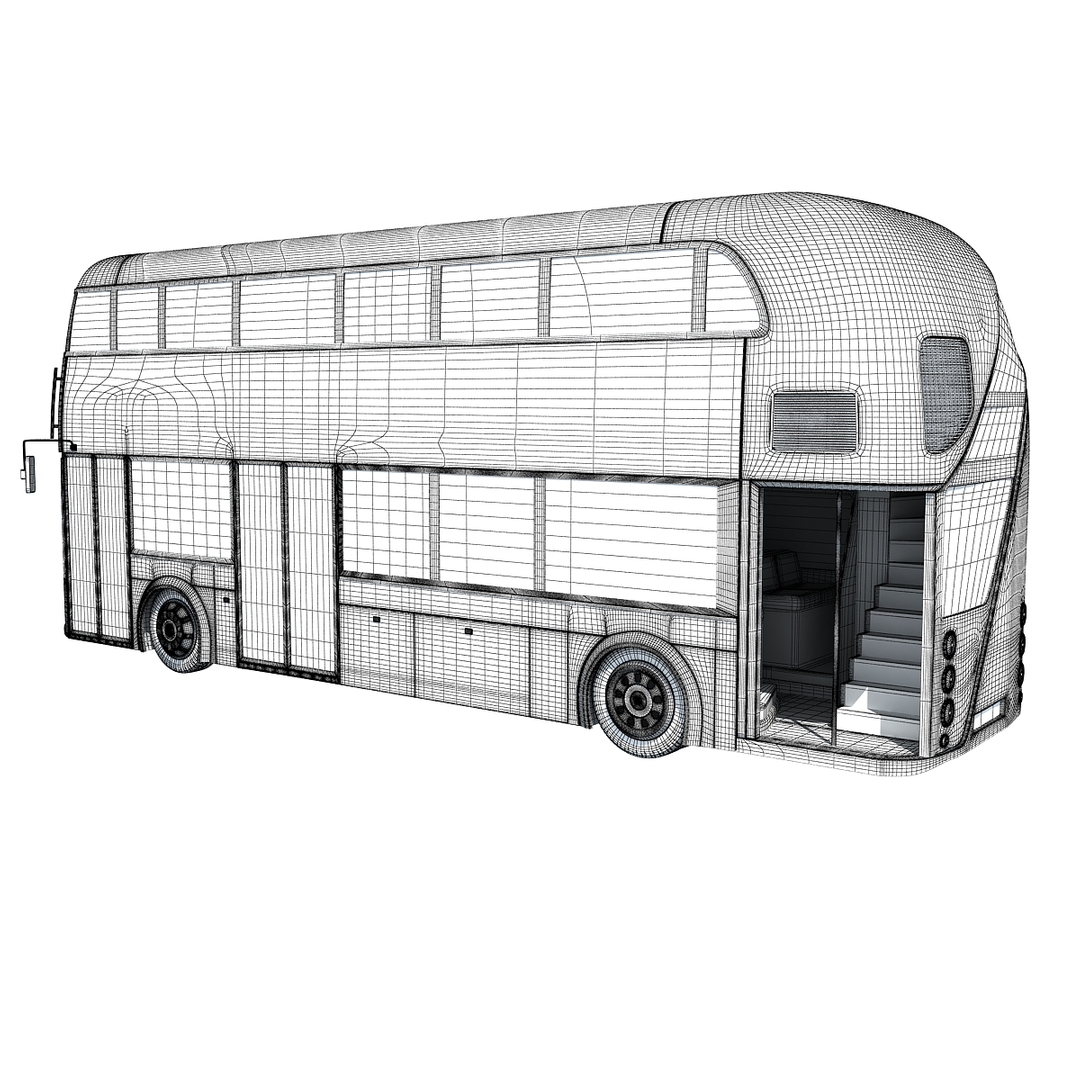 3d london bus model