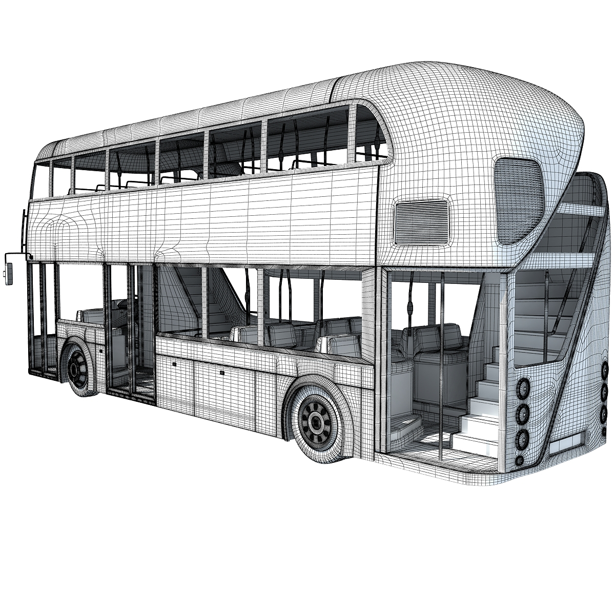 3d london bus model