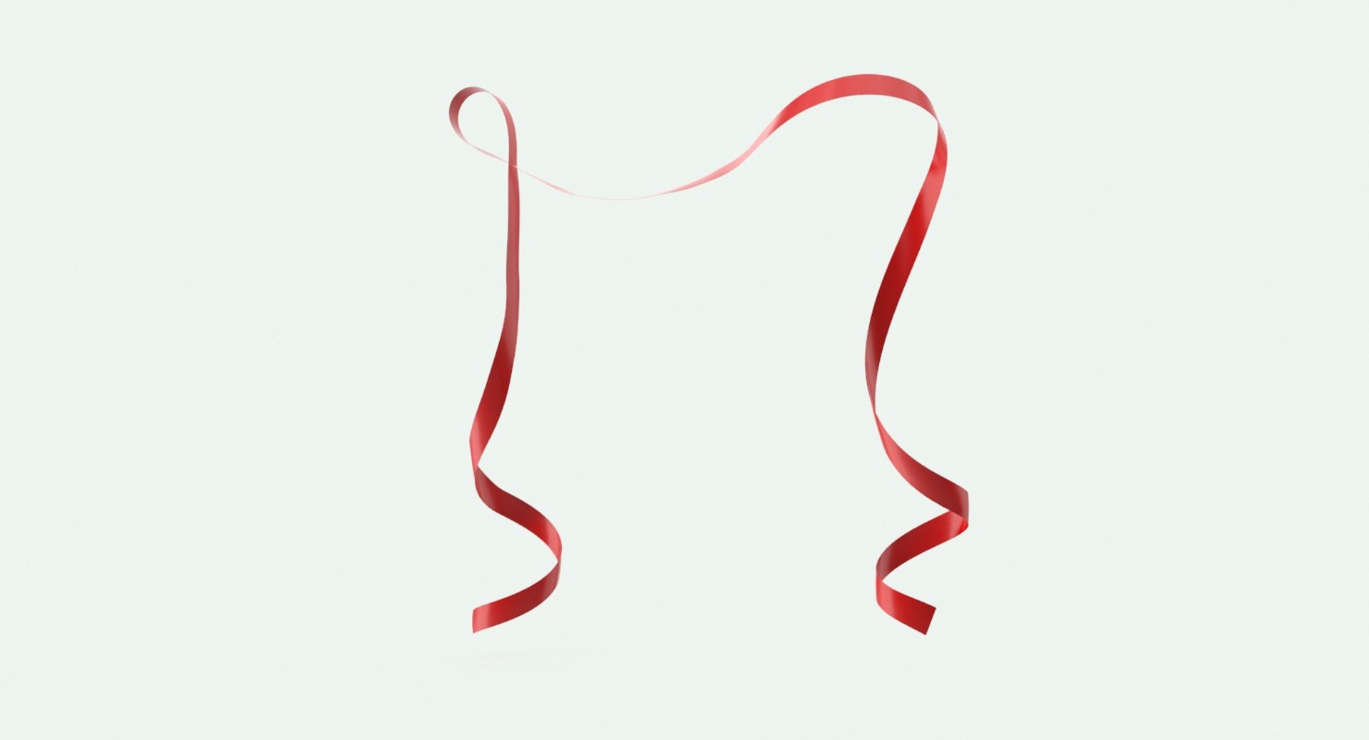 3d Model Ribbon Untied