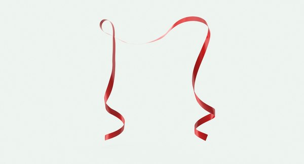 3d model ribbon untied