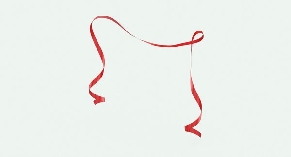 3d model ribbon untied