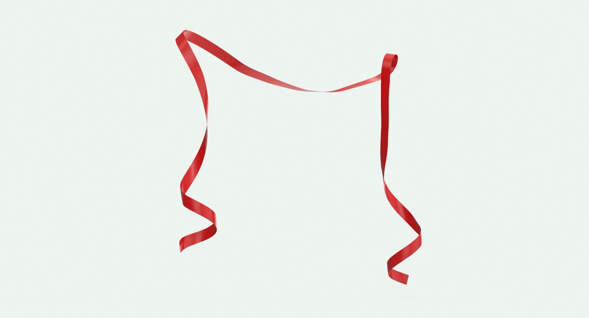 3d Model Ribbon Untied