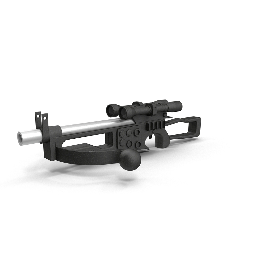3d star wars chewbaccas bowcaster