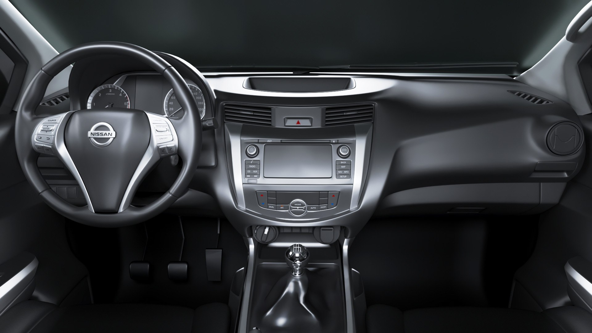 Nissan Navara Np300 2015 Full Interior Model - TurboSquid 2013210