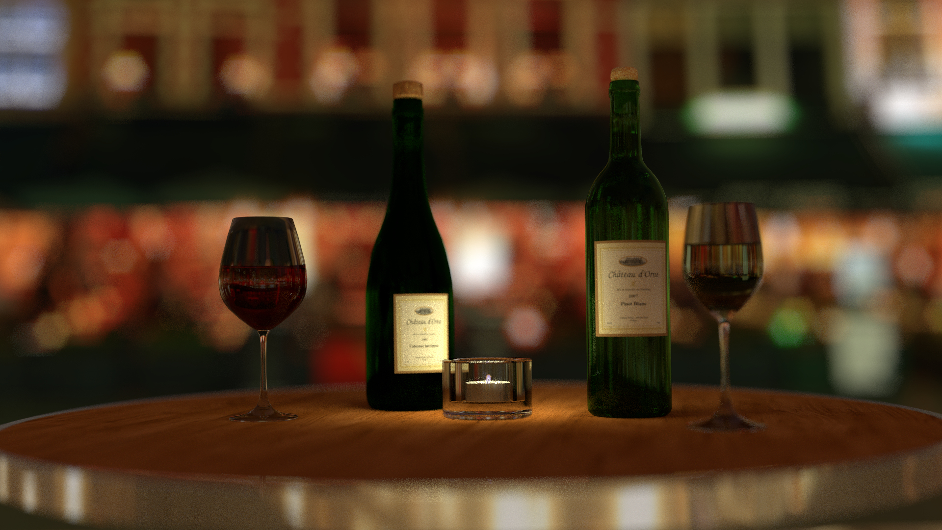 free 3ds model wine bottle