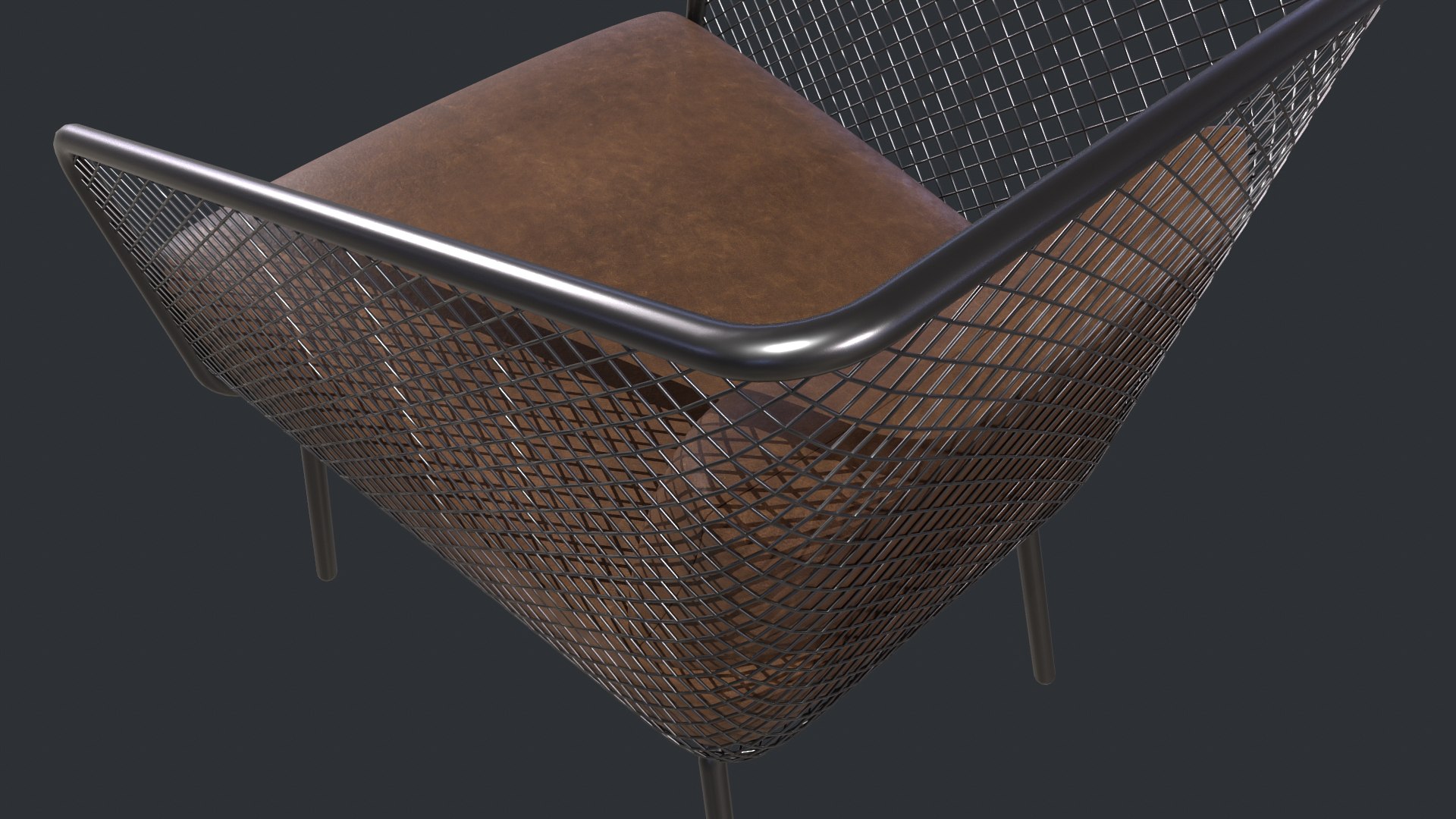 3D Collection - Modern Meshed Metal Leg Armchair Sofa combo ...