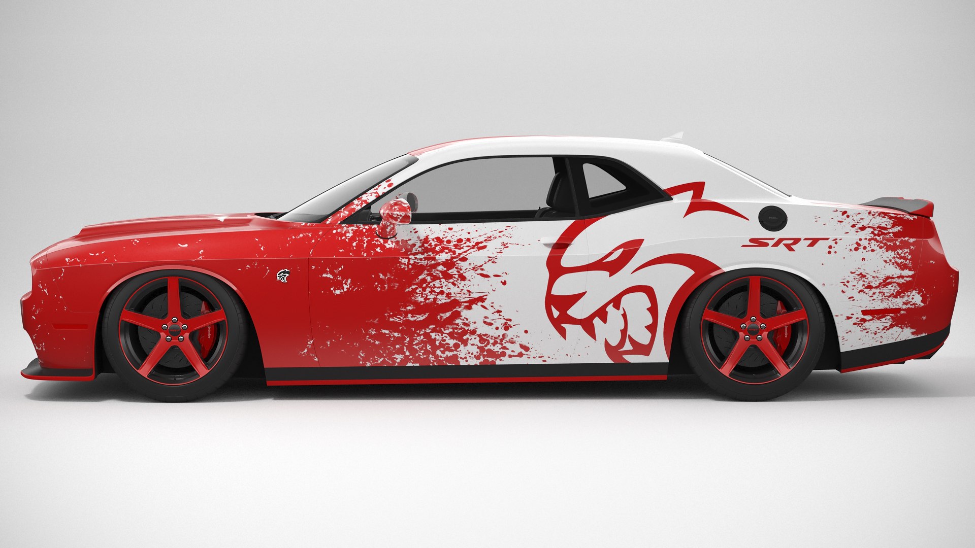 Dodge Challenger Hellcat 2022 Custom 3D model - TurboSquid 1903533