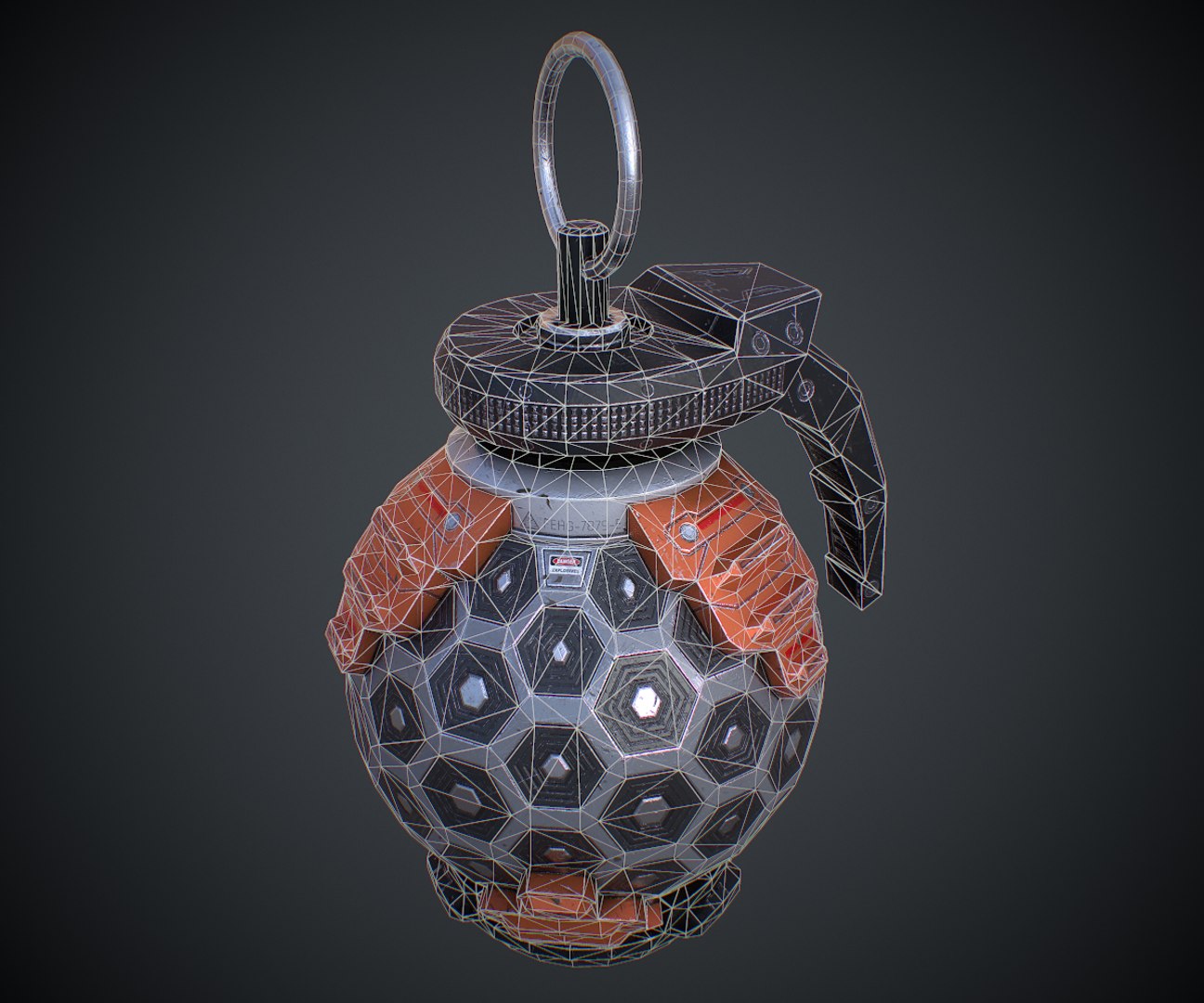 3D Spherical Scifi Grenade PBR - TurboSquid 1778052
