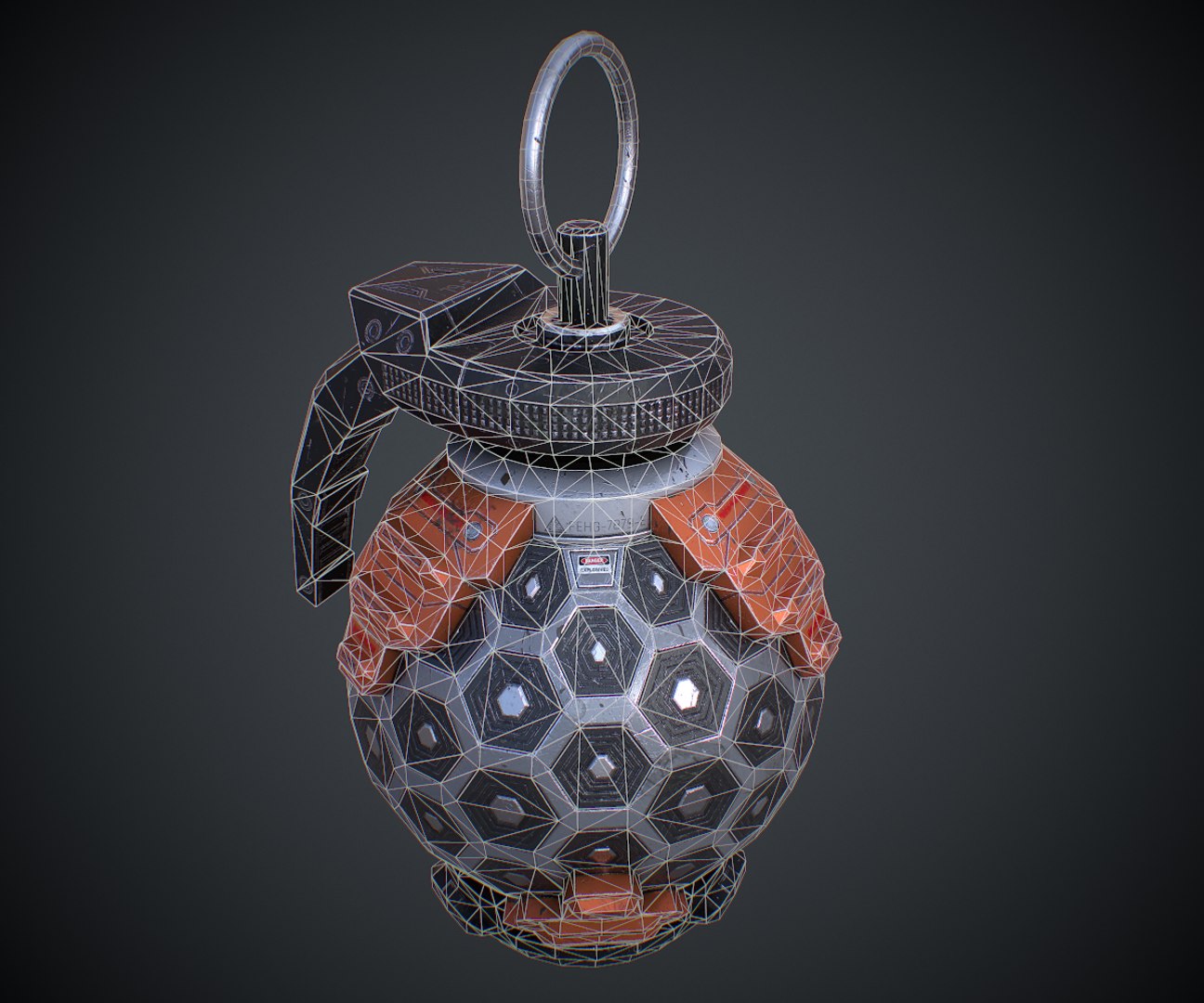 3D Spherical Scifi Grenade PBR - TurboSquid 1778052