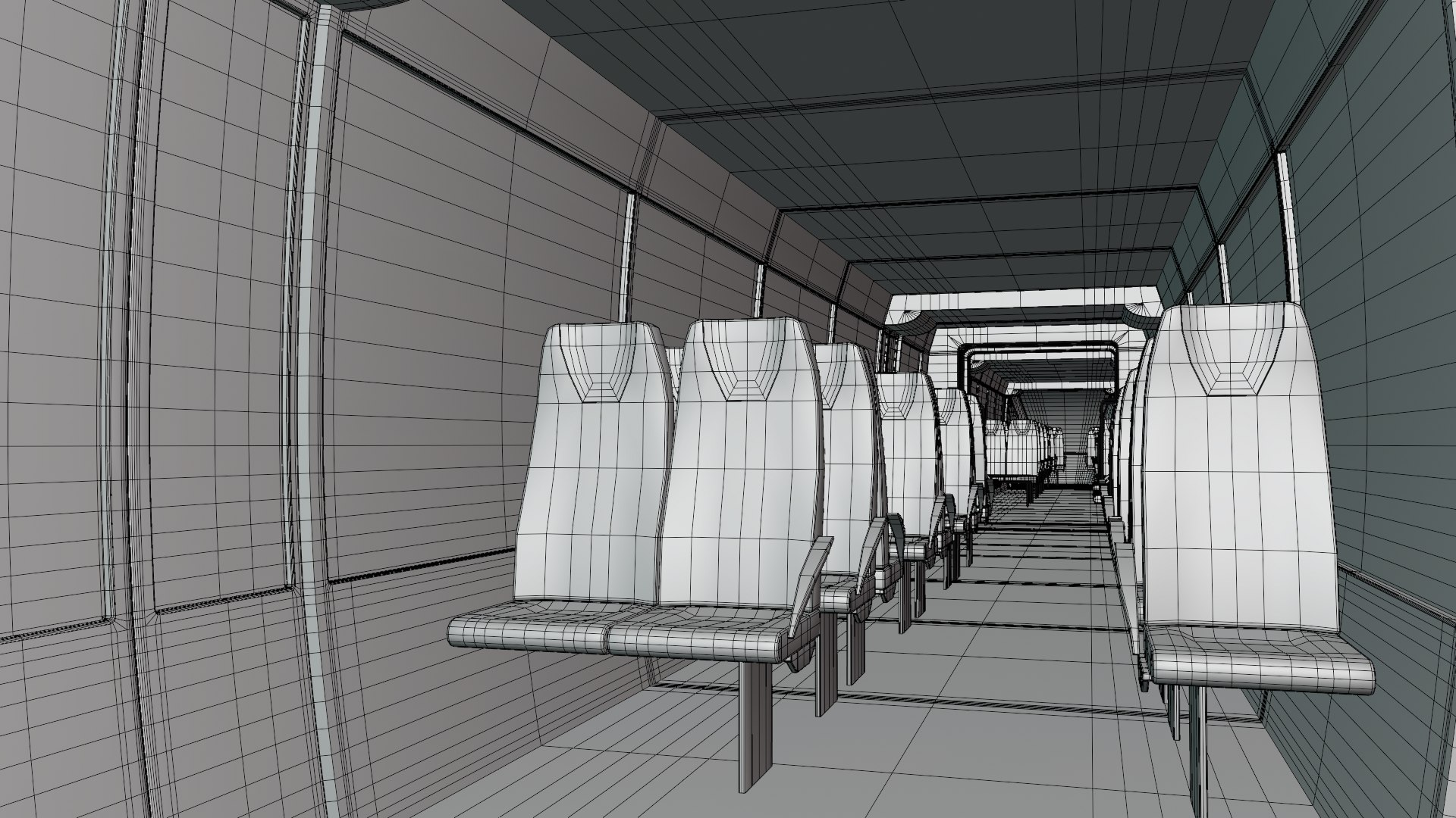 3D Modern Train Interior 2023 II - TurboSquid 2096421
