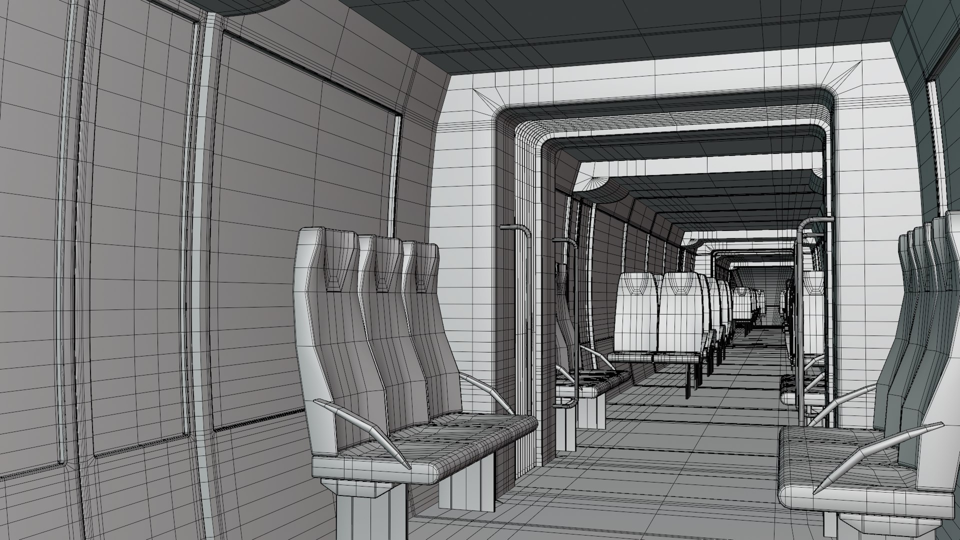 3D Modern Train Interior 2023 II - TurboSquid 2096421
