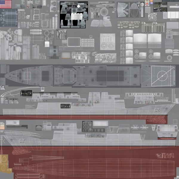 FFG-62 USS Constellation model - TurboSquid 1757880