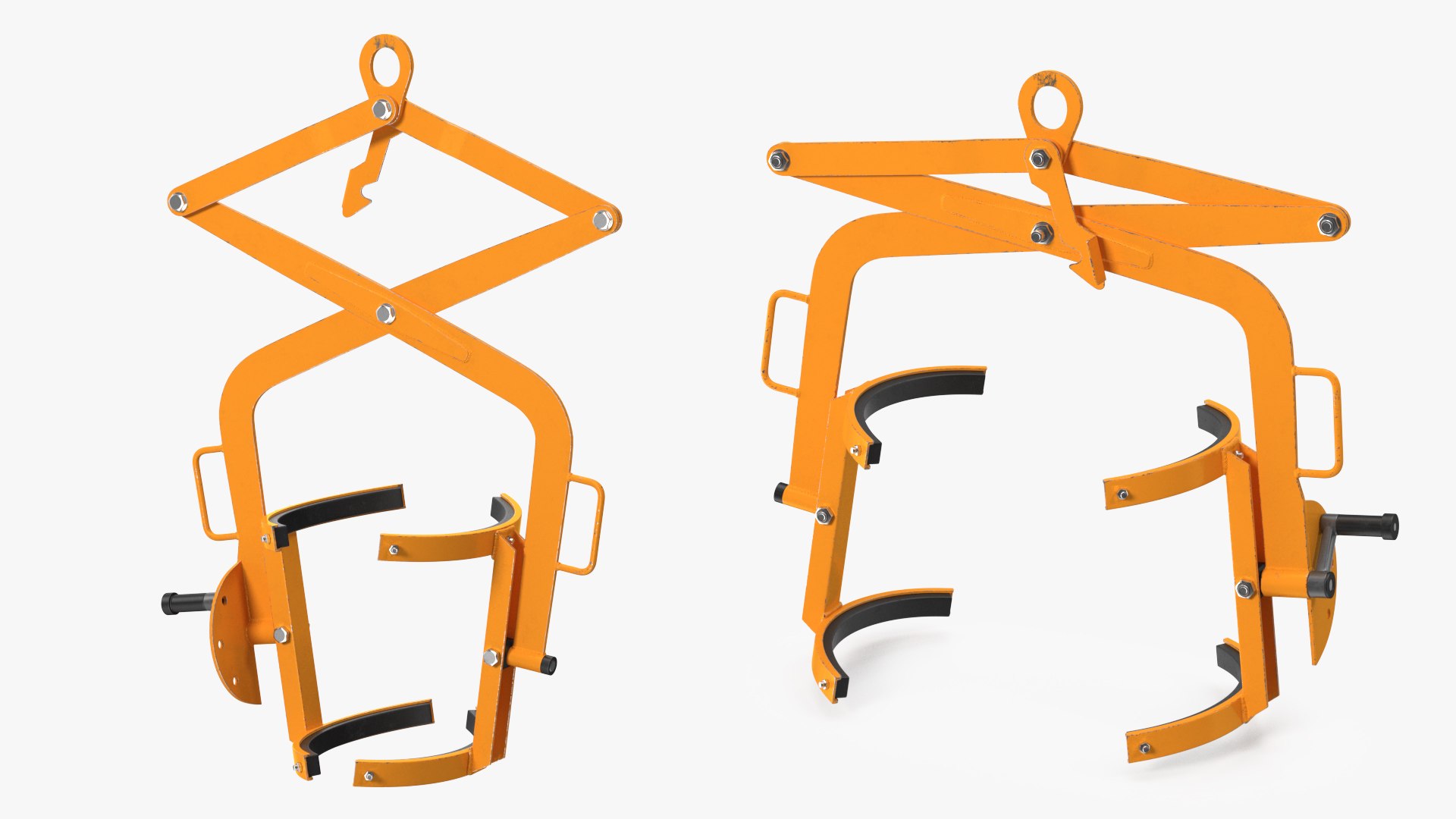 Crane Mounted Drum Lifter And Rotator Rigged 3D Model - TurboSquid 1744154