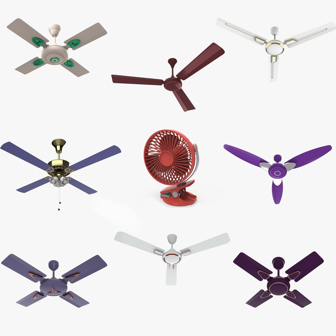 3D Ceiling fan collection - TurboSquid 2147965