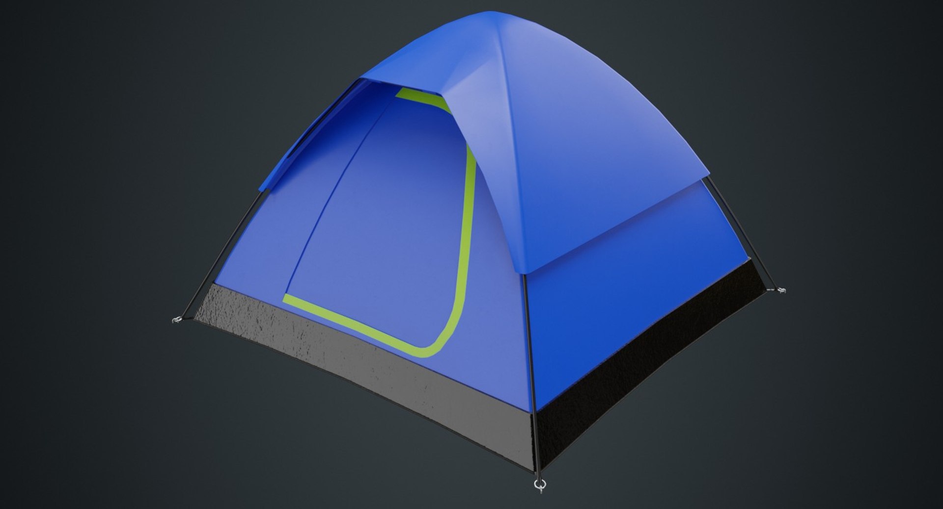 3D Camping Tent 2a Model - TurboSquid 1313647