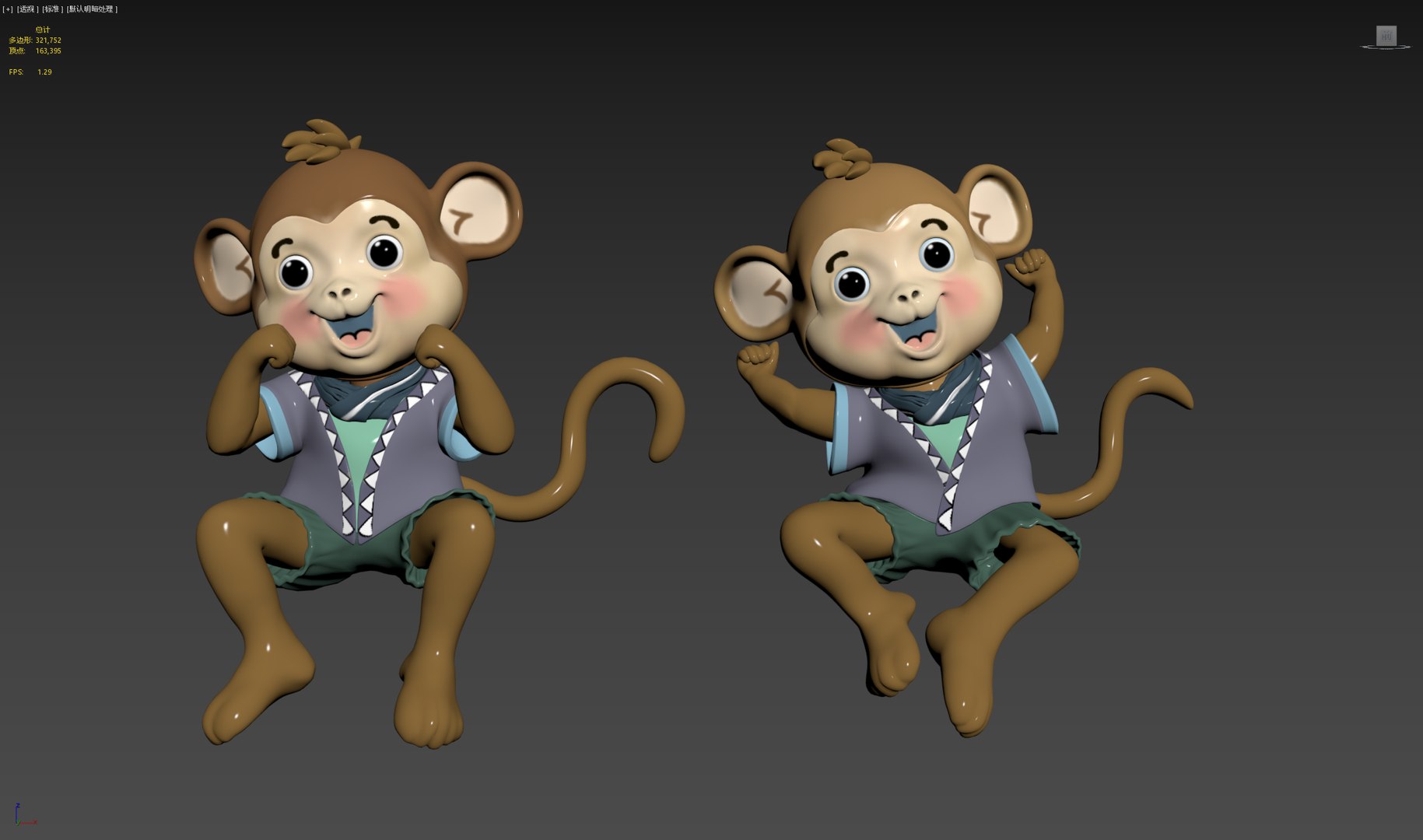 Monkey 3D Model - TurboSquid 2119975