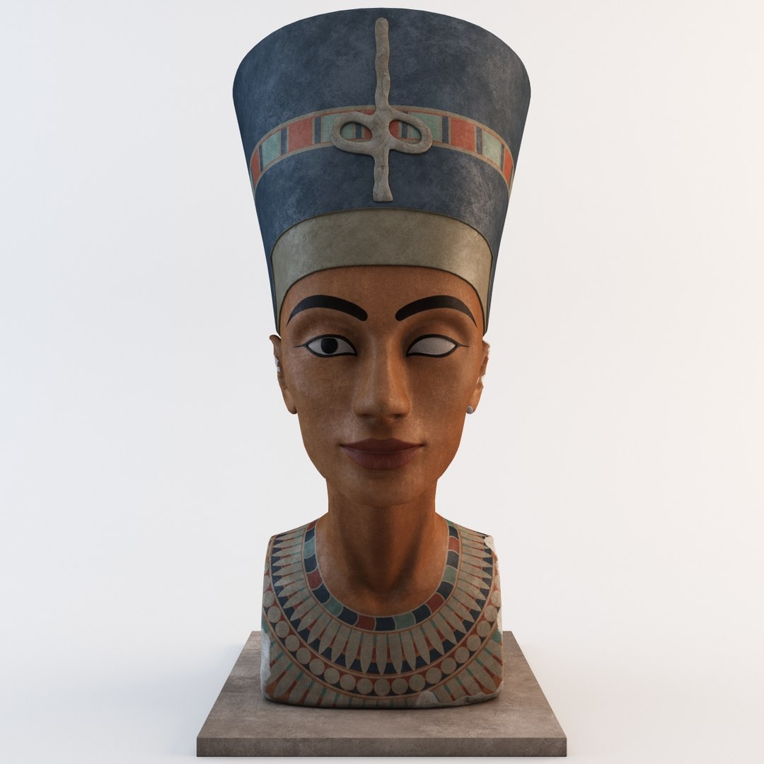 Egyptian Nefertiti Bust 3d Model