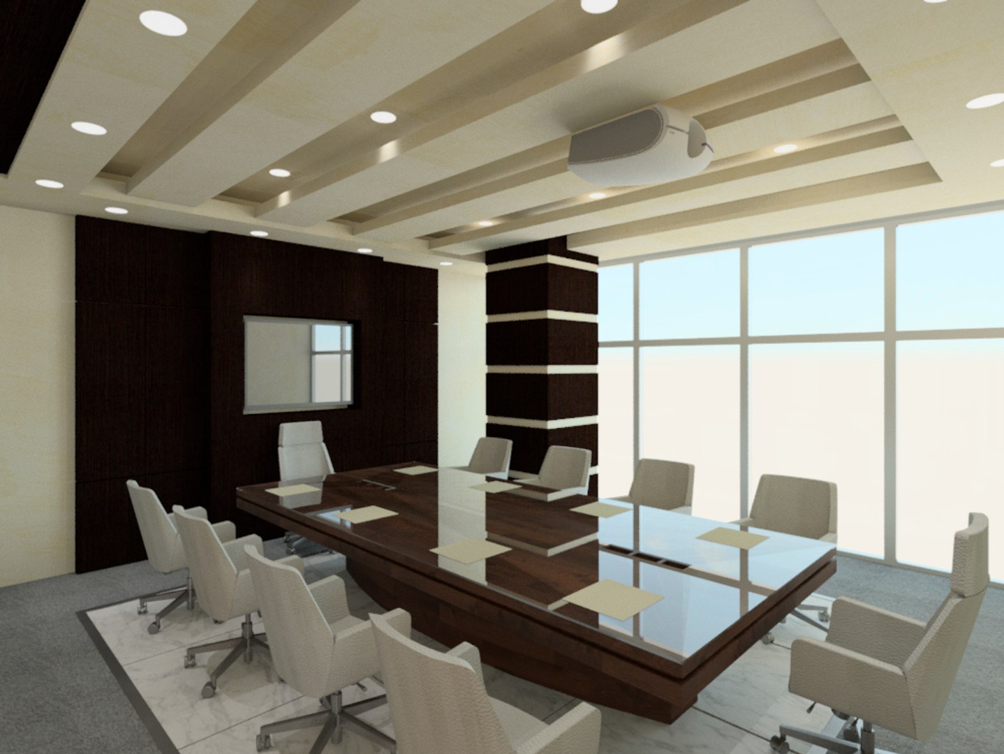 Revit Designed Meeting Room 3D Model - TurboSquid 1415396