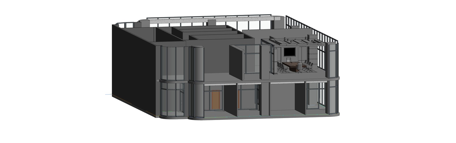 Revit Designed Meeting Room 3D Model - TurboSquid 1415396