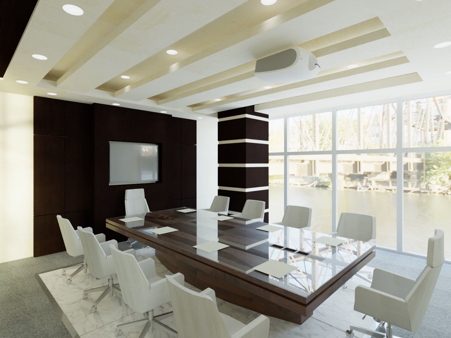 Revit Designed Meeting Room 3D Model - TurboSquid 1415396