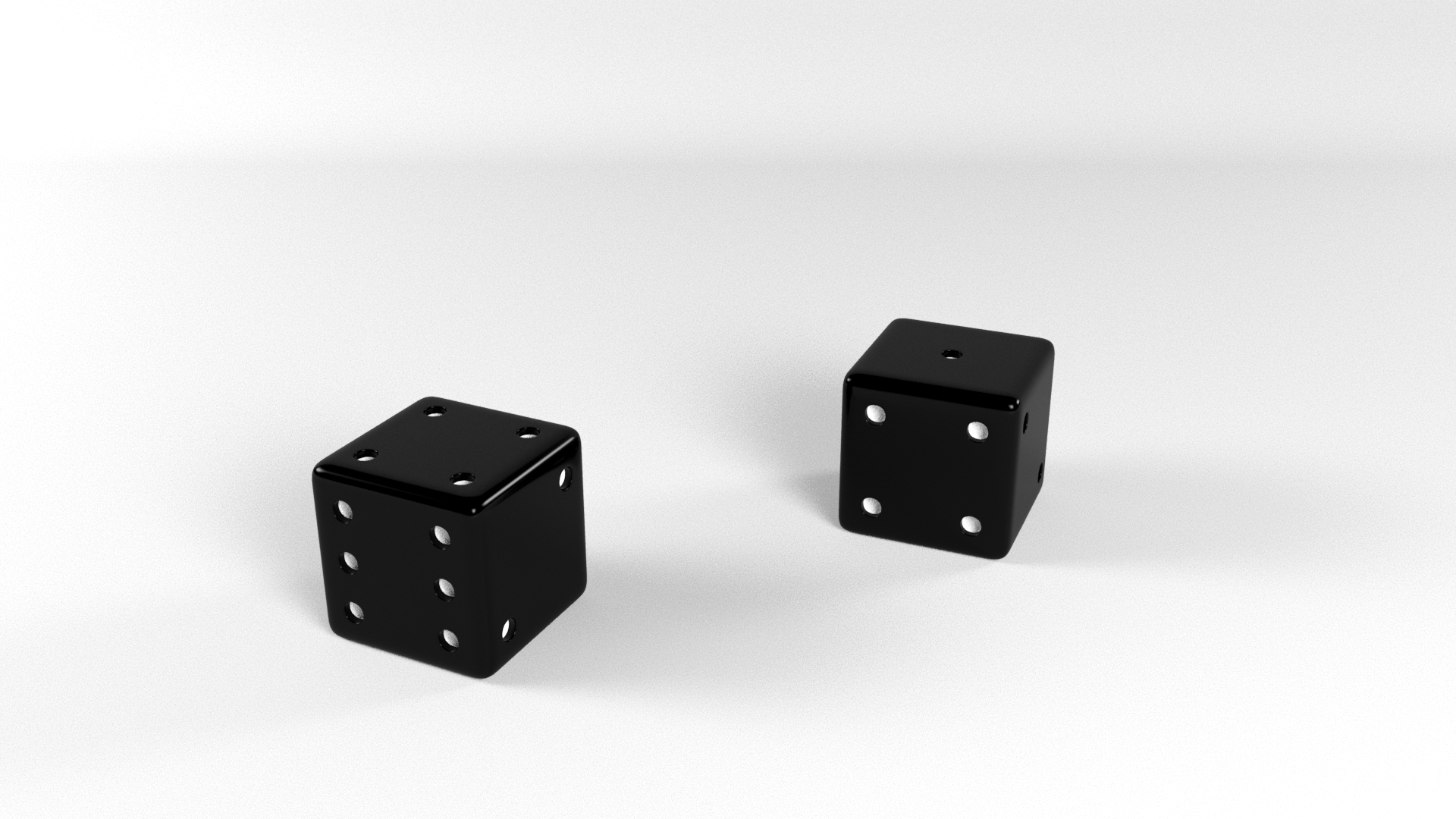 Black dice with deep dots 3D - TurboSquid 2147432