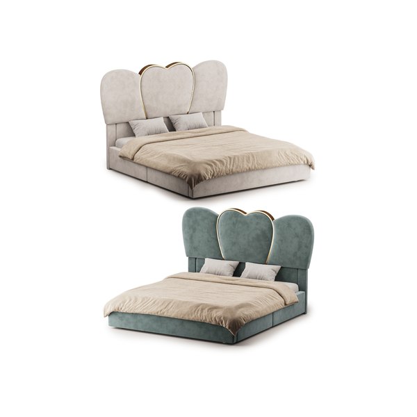 modelo 3d Cama King Size LED de Homfa - TurboSquid 2329852