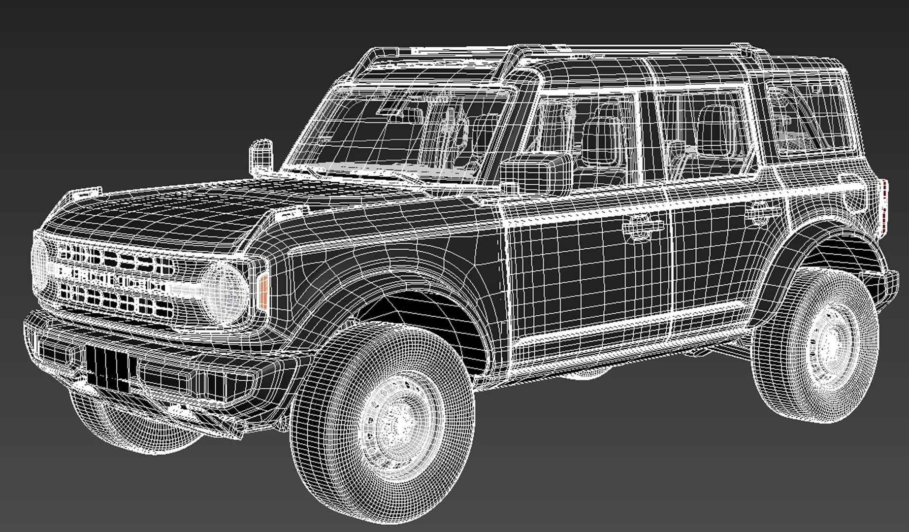 Ford Bronco Base 4-door 2021 Model - TurboSquid 2221993