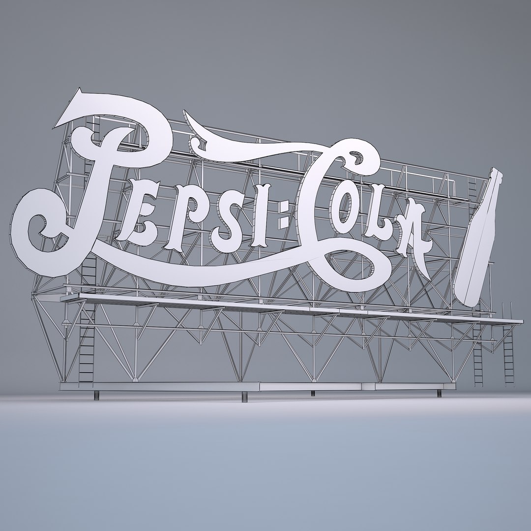 Pepsi Cola Billboard 3D Model - TurboSquid 1609528