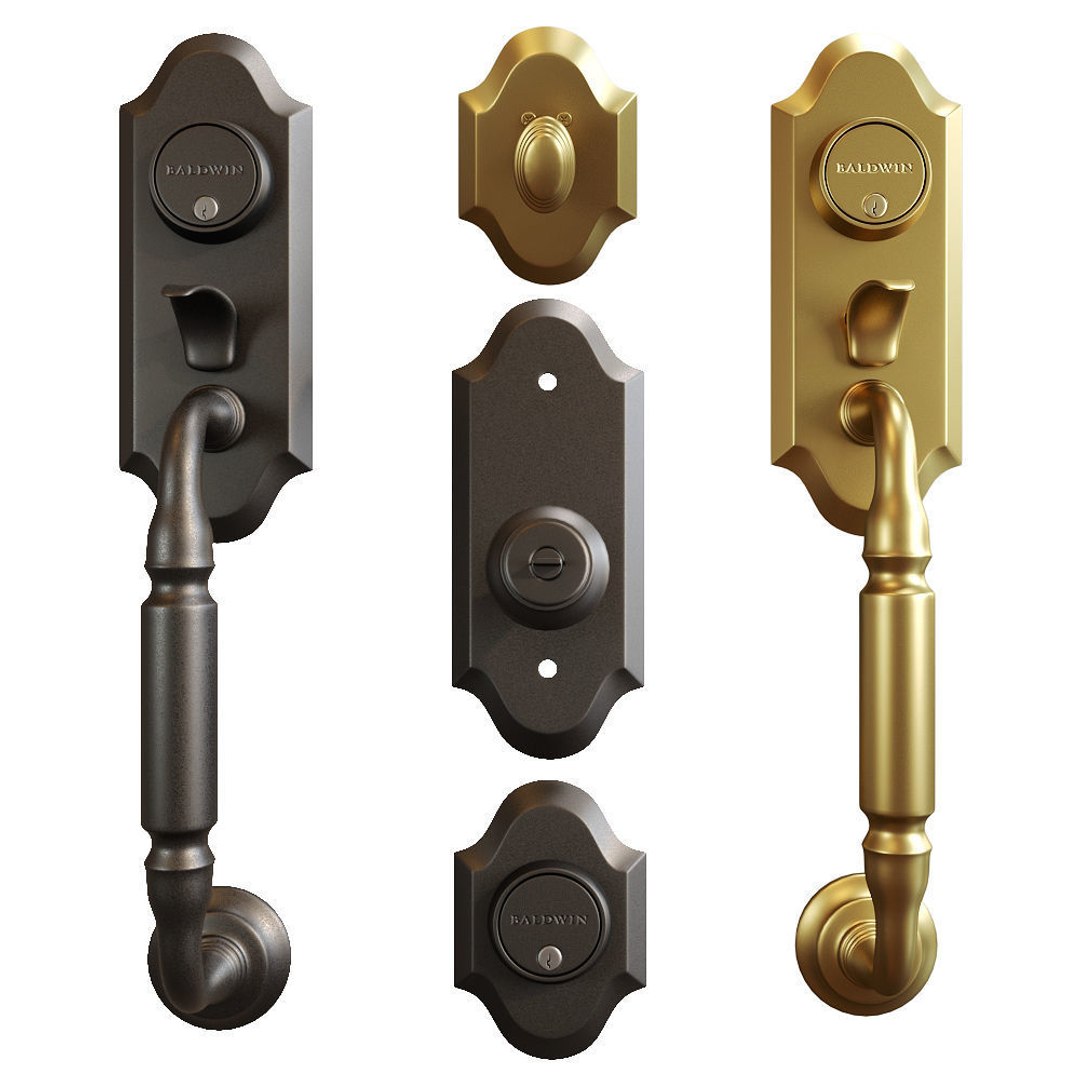 3D Ashton Two-point Lock Handleset Model - TurboSquid 1627502