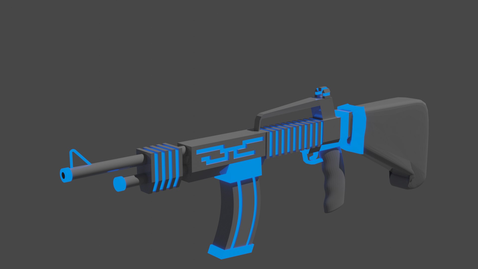 Space assault rifle 3D model - TurboSquid 1781326