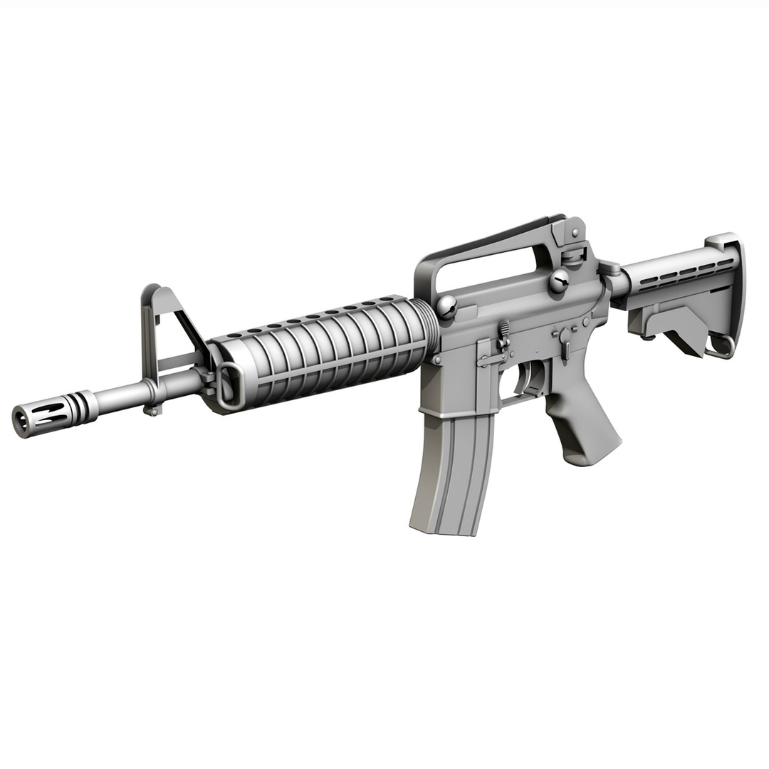 3d colt m4 commando assault rifle model