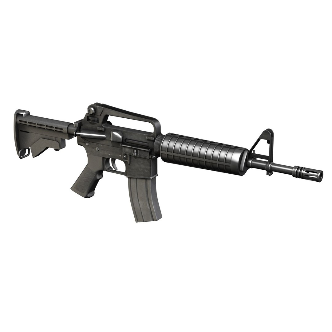 3d Colt M4 Commando Assault Rifle Model
