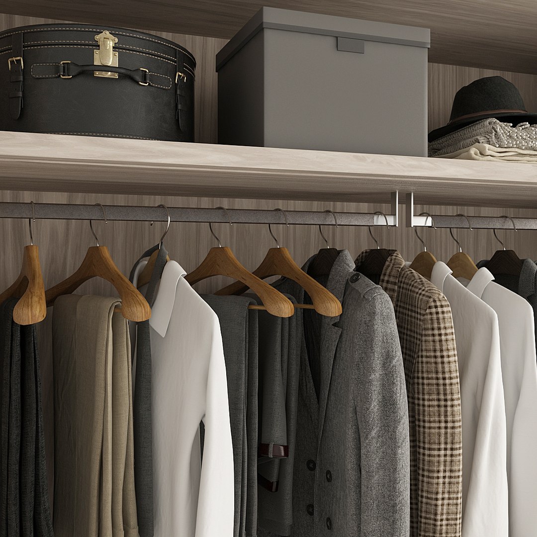 Clothing Wardrobe 3D Model - TurboSquid 1483135