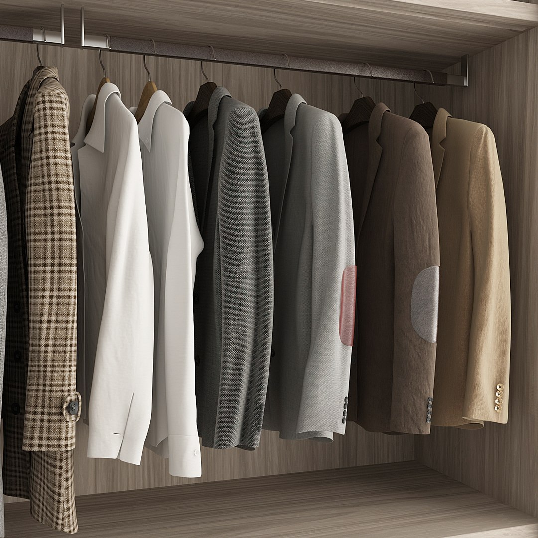 Clothing Wardrobe 3D Model - TurboSquid 1483135